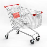 China Q235 Steel Supermarket Shopping Trolley Cart On Wheels for sale