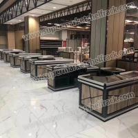 China 1200MM Aluminum Alloy Supermarket Checkout Counter With Conveyor Belt ISO9001 for sale