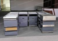 China 2.5M Supermarket Checkout Counter With Belt 60CM Retail Shop Desk for sale