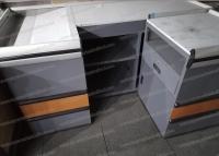 China 1200MM Aluminum Alloy Supermarket Checkout Counter With Conveyor Belt ISO9001 for sale