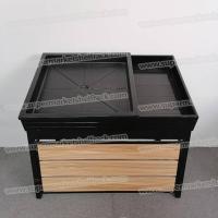China 120CM 100CM 60kgs Wooden Vegetable And Fruit Display Shelves Rack Grocery Shelf for sale