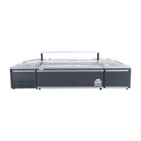 China Minus 24 875MM Supermarket Island Chest Freezer With Up Down Sliding Glass for sale