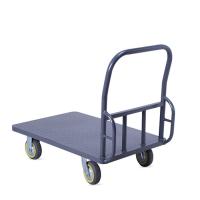 China 600MM Q235 Steel Logistic Trolley 250kgs Heavy Duty Folding Platform Cart Warehouse for sale