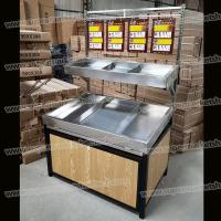 China 120CM 160CM  Fruits And Vegetables Display Racks Stainless Steel for sale