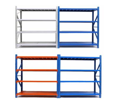 China 4 Shelf 600mm Boltless Metal Shelving Units Pallet Racking Mesh Shelves Garage for sale