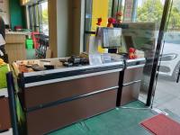 China Convenience Store Supermarket Checkout Counters Colorful for sale