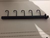 China Supermarket Rack Accessories Stainless Steel Coat Hook 4mm 250MM Silvery for sale