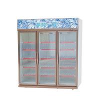 China 600MM 2000MM Upright Display Fridge For Cold Drinks Glass Door Commercial Fridge for sale
