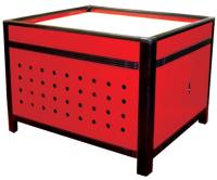 China 1100MM 950MM Cashier Table For Shop Supermarket Checkout Counter With Conveyor Belt for sale