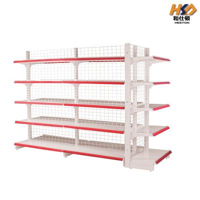 China 55kg 1800mm Tall Metal Storage Rack Supermarket Shelves Gondola Cold Rolled Steel for sale