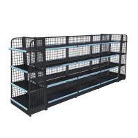 China Grocery Store Supermarket Gondola Shelving Q235 Steel for sale