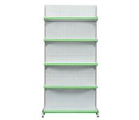 China 5 Layers Punch Backboard Supermarket Gondola Shelves 80kg/Layer for sale