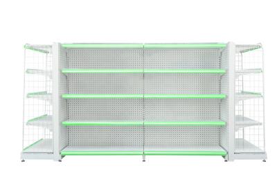 China Grocery Store Supermarket Gondola Shelving Q235 Steel for sale