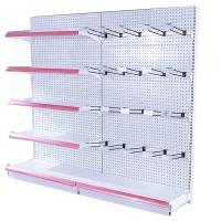 China 5 Layers Punch Backboard Supermarket Gondola Shelves 80kg/Layer for sale