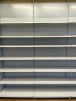 China 37CM Grocery Shop Display Stands Gondel Regale 100kg Gondola Shelving For Liquor Store for sale