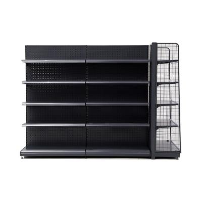 China Customized Colorful Supermarket Shelf Grocery Store Gondola Shelving for sale