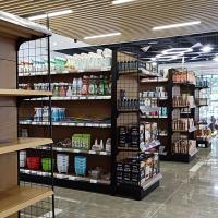 China Wood Grain Supermarket Gondola Display Commercial 60kg / Layer for sale