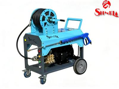 China New3kW 130bar High Pressure Cold Water Sewer Jetter 30M Hose Drain Pipe Cleaning Machine Home Commercial Municipal Car Wash Shop for sale