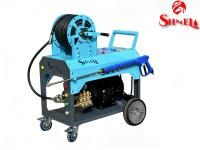 China New 7.5kW 180bar 30L/min Cold Water Cleaning Reverse Spray Nozzle Electric Sewer Jetter Commercial Oil Pipe Car Wash Shop for sale