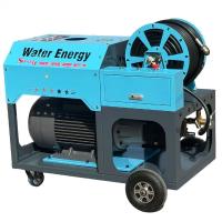 China High Power Electric Cold Water Cleaning New Sewer Jetter 150bar 60L/min Super High Flow Drain Cleaner Dredging Car Wash Shop for sale