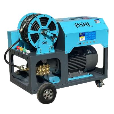 China High Power Cold Water Sewer Electric Motor Water Jetter with 30HP 10.57GPM  Sewer Cleaner for  Pipeline Cleaning  Grease  Scale for sale