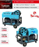 China High Power Cold Water Sewer Electric Motor Water Jetter with 30HP 10.57GPM  Sewer Cleaner for  Pipeline Cleaning  Grease  Scale for sale