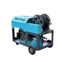 China New Portable Gasoline Cold Water Cleaning Drain Cleaner 1000mm Pipes Remote Control Sewer Jetter 130bar 120L/min 36HP for sale