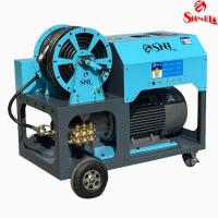 China Industrial  High Pressure Cold Water Cleaning Sewer Jetter 50HP40L/min Drain Dredge Equipment Electric Engine Durable Heavy Duty for sale