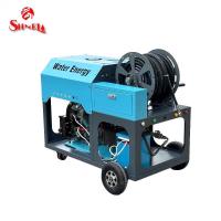 China New Highway Roadside Cold Water Sewer Maintenance Diesel Sewer Jetter 26HP Twin-Cylinder Cleaning Machine Pump 200bar 40L/min for sale