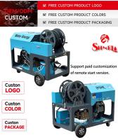 China New Highway Roadside Cold Water Sewer Maintenance Diesel Sewer Jetter 26HP Twin-Cylinder Cleaning Machine Pump 200bar 40L/min for sale
