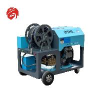 China SHENL 230Bar 60LPM Gasoline 37HP high pressure water jet sewer cleaning machine for sale