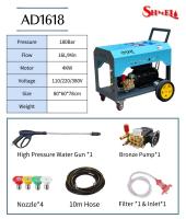 China DAD Series 1816 New Electric Hand-Pushed High-Pressure Washer 180Bar 4kw 16L/min Flow for Auto Construction Farm Industries Jet for sale