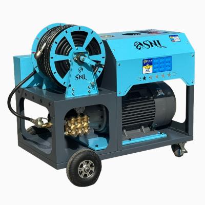 China DLKSS Series 6015 Electric High Pressure Washer 150Bar Pipeline Dredging Cleaner 15kw 60L/Min New Cold Water for Car Wash Shops for sale