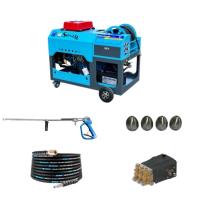 China LX Series 4060 Diesel High Pressure  Cleaner 600Bar 55KW 40L/min Flow Roughening Washer for Car Wash Farm Use New Condition for sale