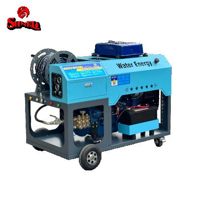 China TSL Series 30KW 250Bar 60LPM Diesel Sewer Jet High Pressure Washer Sewer Jet Machine Pipe Dredging Machine High Pressure Cleaner for sale