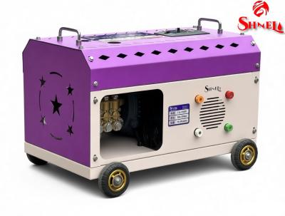 China New Custom 7.5kw 380V 250Bar Professional Electric Cold Water Car Wash Shop Machine Portable Jet Pump Cleaner Copper Motor 10HP for sale