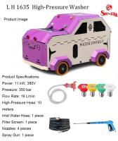China Water Energy Brand New 11000W 30MPa 4GPM 380V 15HP Electric Cold Water High-Pressure Cleaning Machine Car Wash Shop Customizable for sale