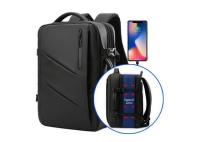 China Convertible Leakproof Business Casual Backpack Expandable With USB Port for sale