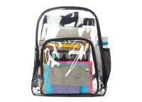 China Transparent Clear PVC Business Casual Backpack Foldable For Travel for sale