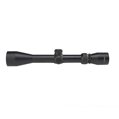 China 3-9x40 1in Alloy Aluminium Black Tactical Hunting Scope with Turret Cover for sale