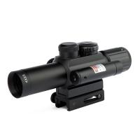 China 4X25 Tactical Hunting Scope Illuminated Red Dot Sight With Green Laser for sale