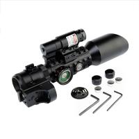 China 3-10x40 Dual Illuminated Hunting Rifle Scope with Red Dot Laser Sight 25.4mm Tube for sale