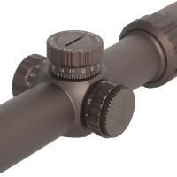 China HD Lens 1.2-6x24IR Long Range Adjustable Reticle Scope Loch Turret Quick Acquisition for sale