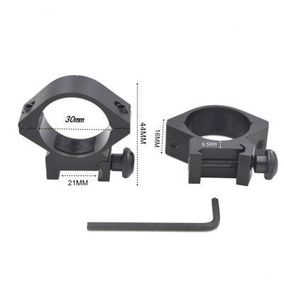 China Aluminum Alloy 30mm Picatinny Rail Scope Mounts Black Matte 84g for sale