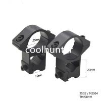 China 11mm Dovetail Scope Rings Mounts 25.4mm 30mm Tube Diameter Aluminum Alloy Black for sale