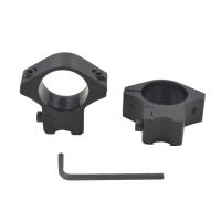 China Aluminum Alloy Scope Rings Mounts 25mm Diameter 12mm Height 11mm Rail for sale