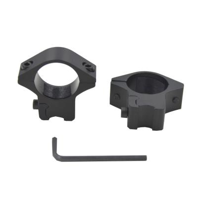China Aluminum Alloy Scope Rings Mounts 25mm Diameter 12mm Height 11mm Rail for sale