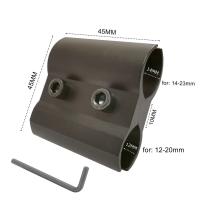 China Swivel Clamp Tactical Barrel Ring Mount Holder 25mm Flashlight Laser Sight Mount for sale