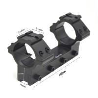 China 30mm 11mm Dovetail Scope Rings Mount with 20mm Weaver Rail Aluminum Alloy 154g for sale