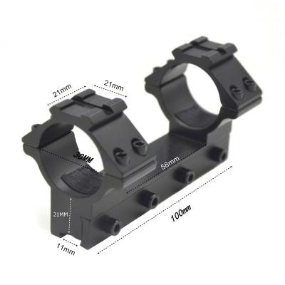 China 30mm 11mm Dovetail Scope Rings Mount with 20mm Weaver Rail Aluminum Alloy 154g for sale